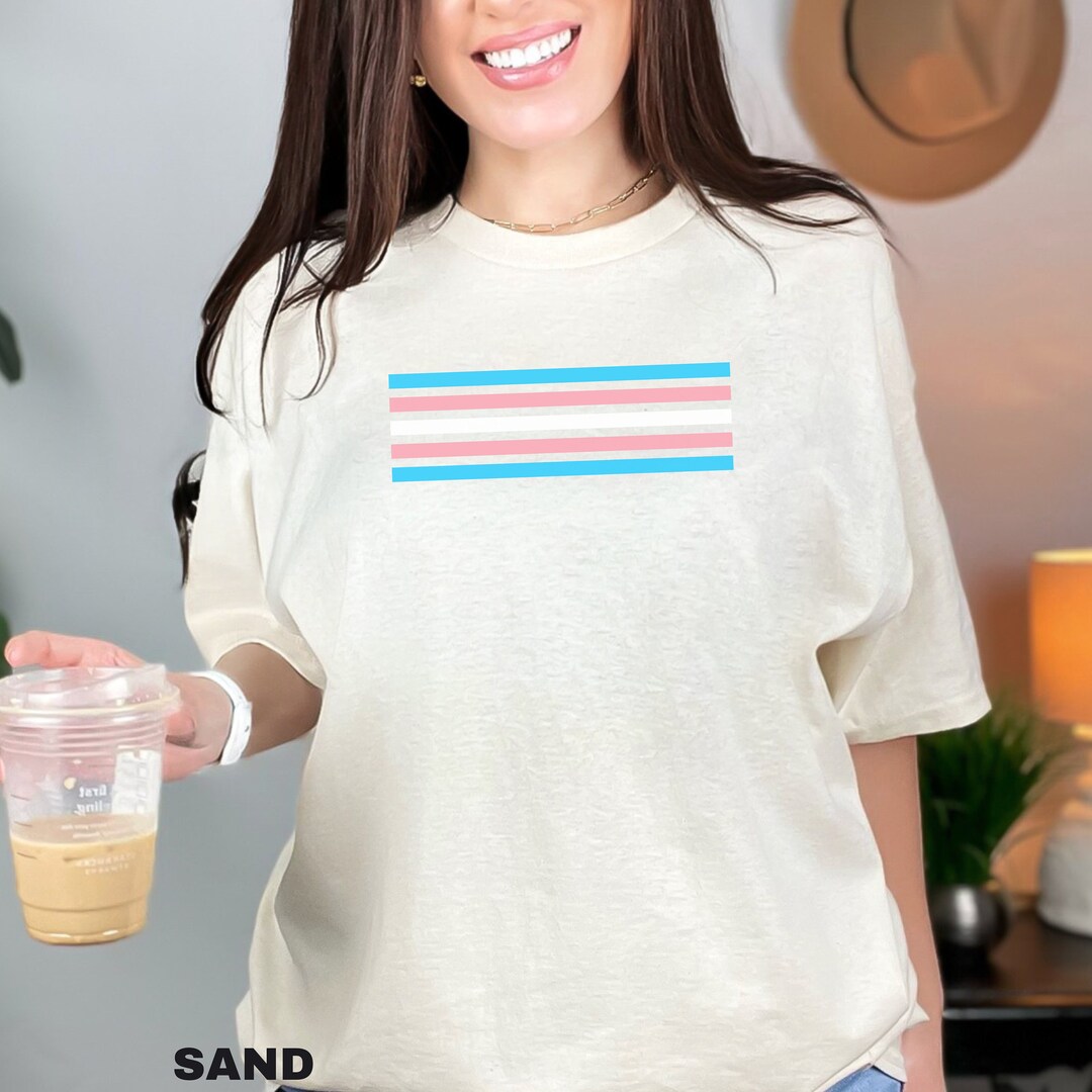 Subtle Trans Flag Shirt, LGBTQ Shirt, Queer Shirt, Gay Pride, Trans ...