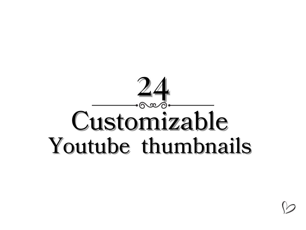Blue Youtube Thumbnails: Editable Canva Templates (digital Template) - Etsy