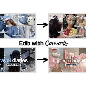 Blue Youtube Thumbnails: Editable Canva Templates (digital Template) - Etsy