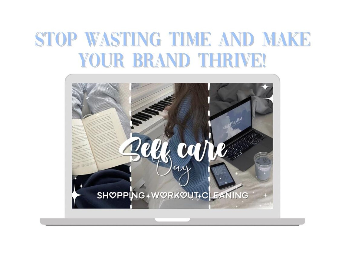 Blue Youtube Thumbnails: Editable Canva Templates (digital Template) - Etsy