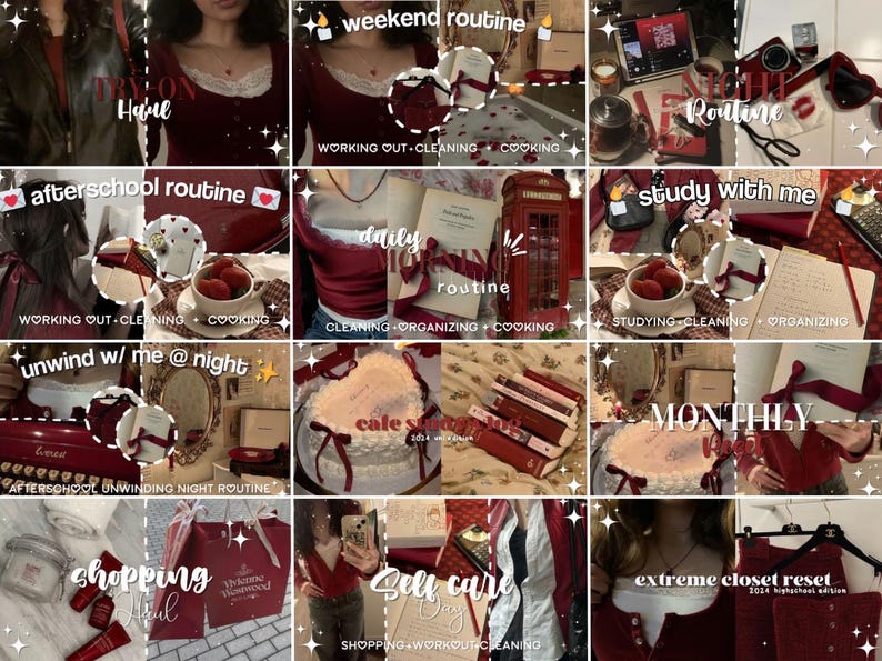 Red Youtube Thumbnail Templates: Editable Canva Brand Kit (digital ...