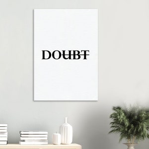 No Room for Doubt, Embrace Action, Positive Inspirational Poster ...