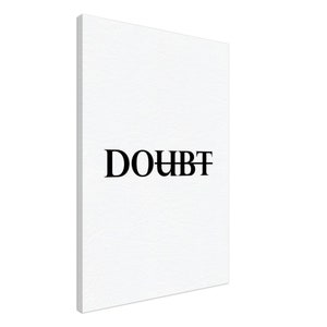 No Room for Doubt, Embrace Action, Positive Inspirational Poster ...