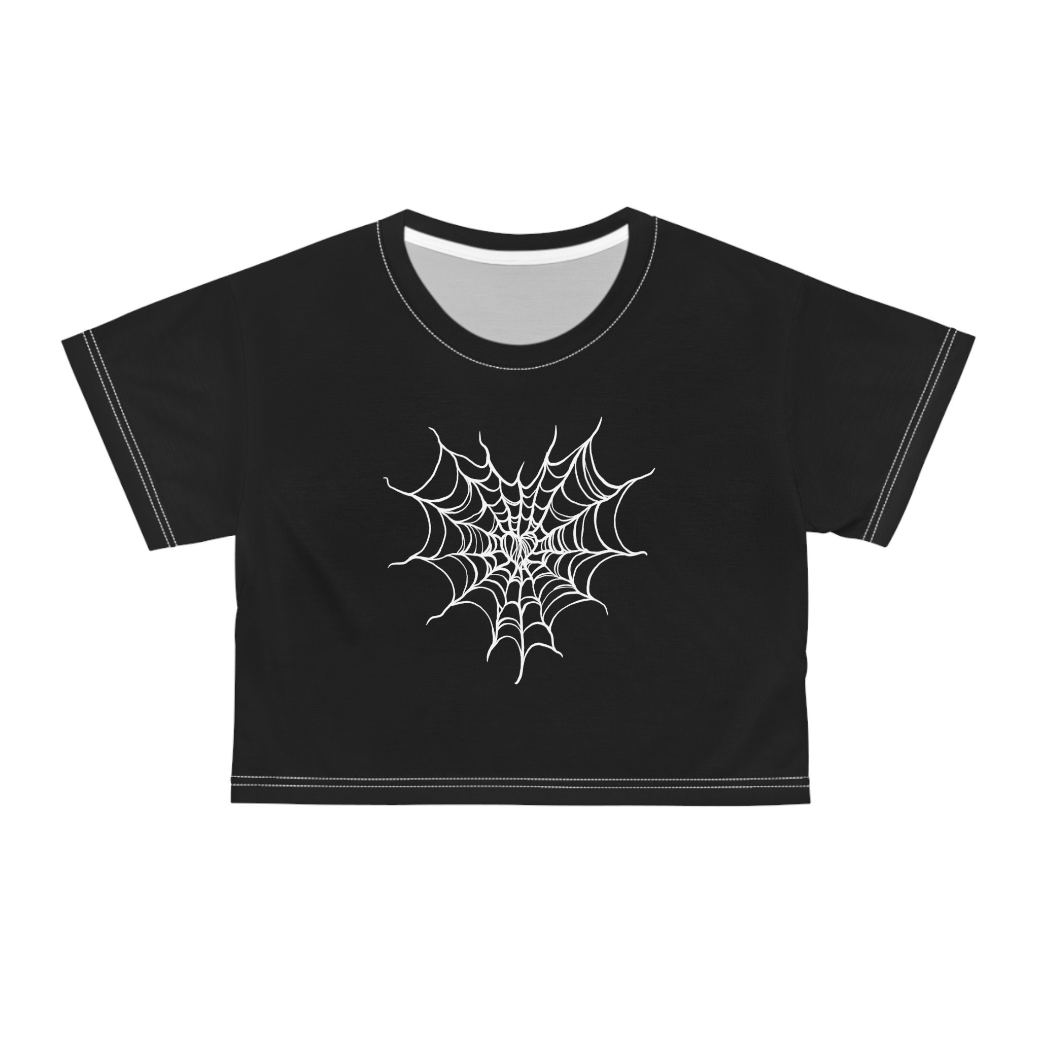 Stylish Goth Crop Top T-shirt Gothic Tee Y2K Style Tshirt for Goth ...