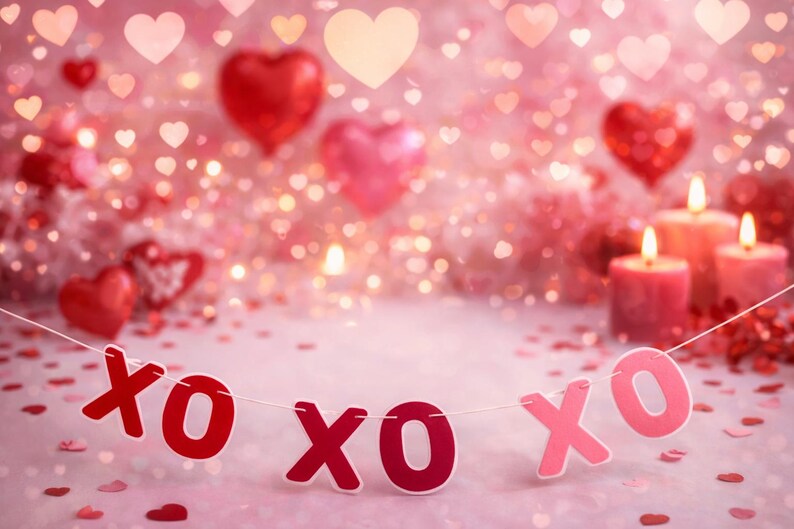 Valintines XOXO Banner - Etsy
