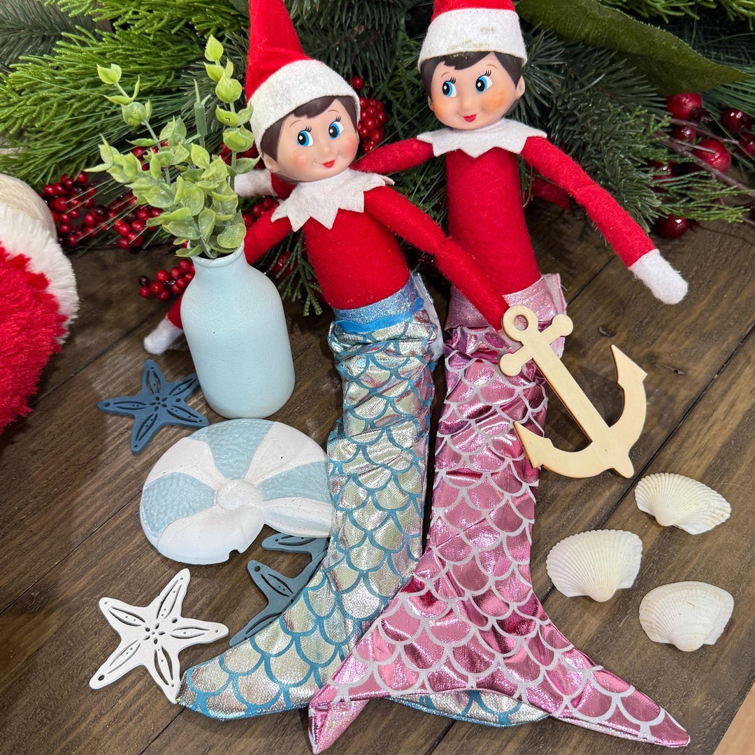 Elf Mermaid Tails | Beach Elf Accessory With Shells & Anchor - Etsy