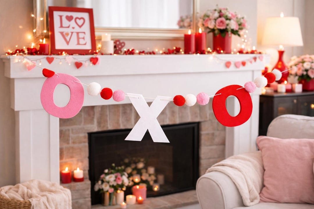 XOXO Banner Valintines Banner - Etsy