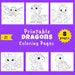 8 Fantasy Baby Dragon Coloring Pages for Kids Cute Baby Dragons ...