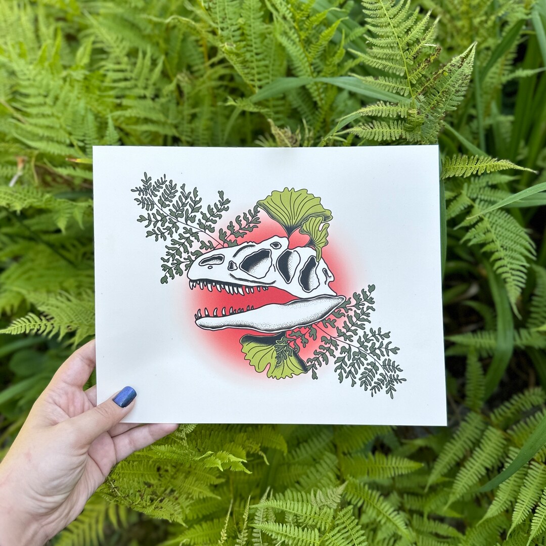 Allosaurus Print | Ready to Frame | Paleoart | Paleontology Gift ...