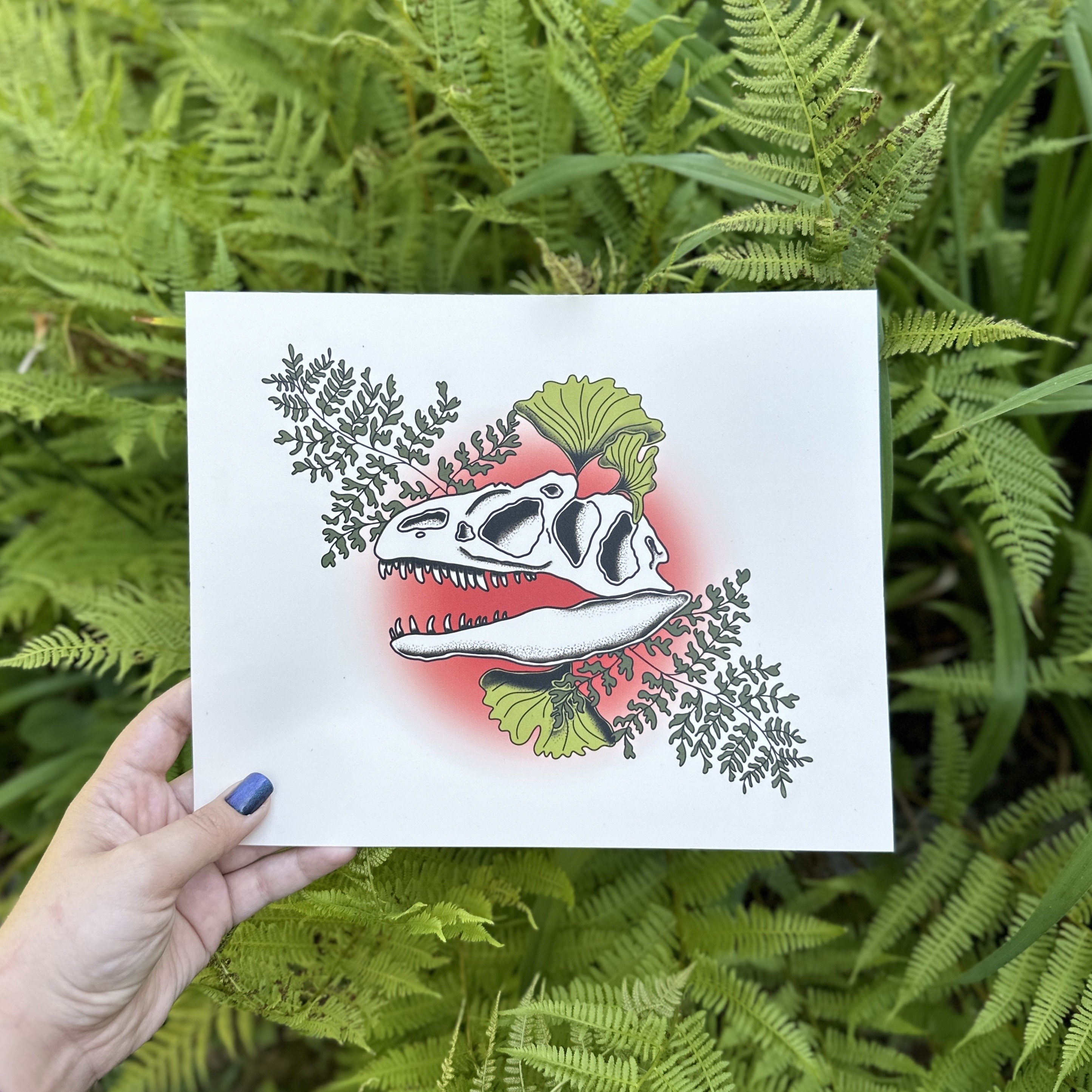 Allosaurus Print | Ready to Frame | Paleoart | Paleontology Gift ...