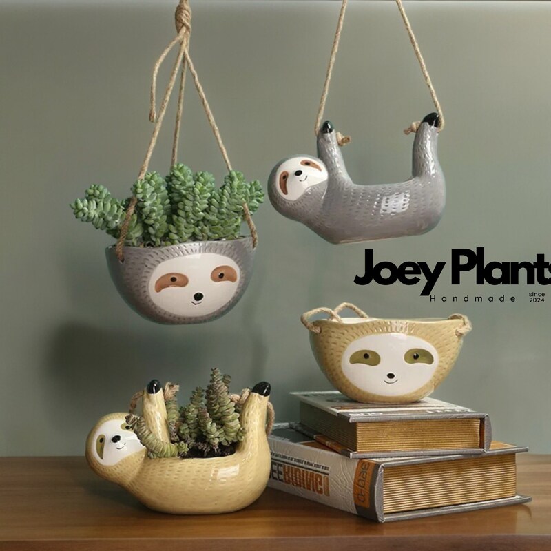 Hanging Sloth Planter - Etsy