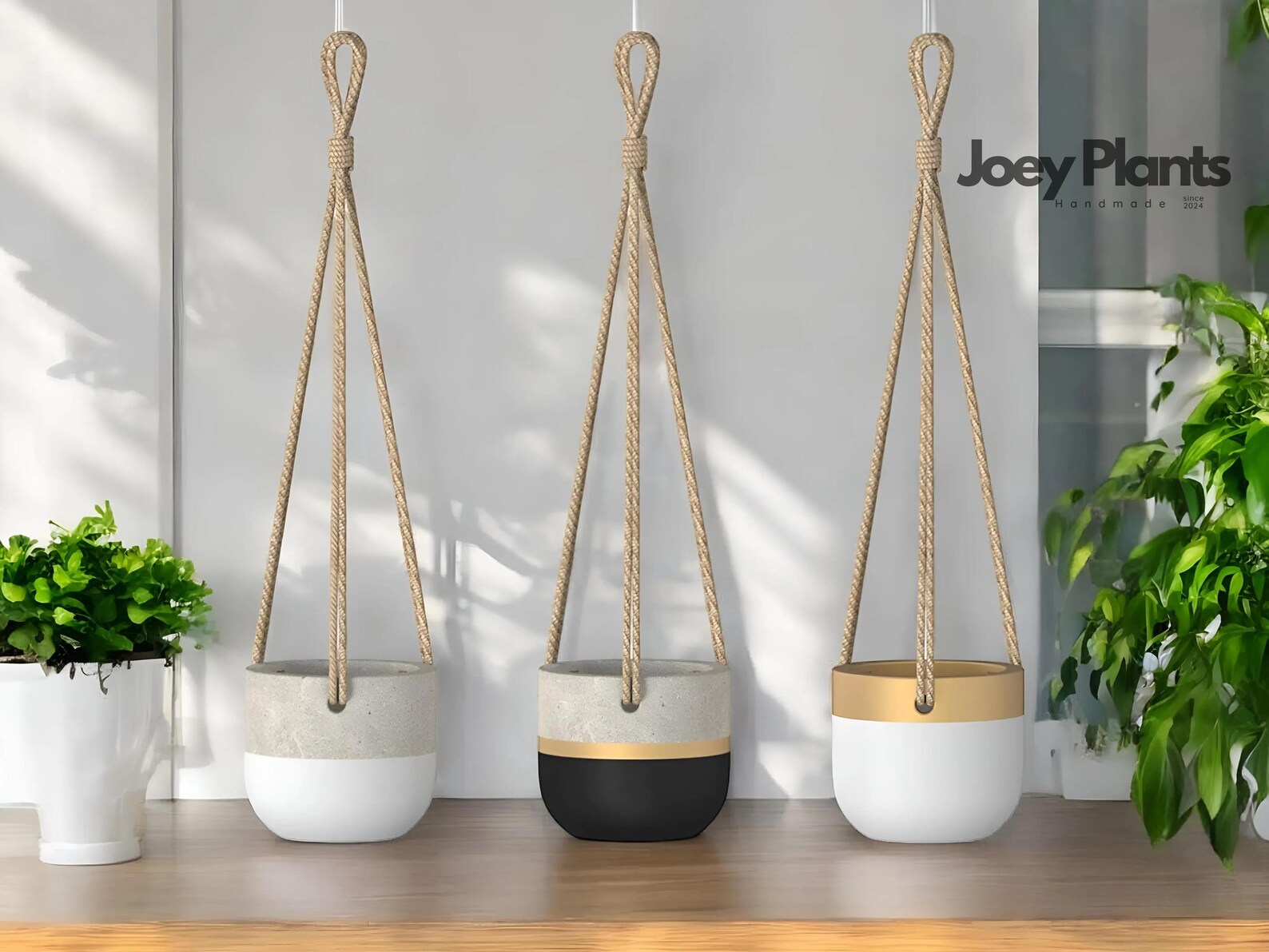 Ceramic Hanging Planter Outdoor Plant Pot Hanging Outdoor Flower Pot ...