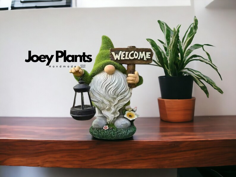Summer Welcome Garden Gnome Durable Resin Outdoor & Indoor Gnome ...