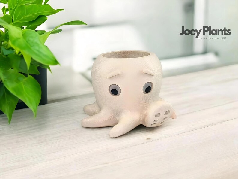 Octopus Planter Pot Adorable Squid Plant Holder Perfect Gift for Plant ...