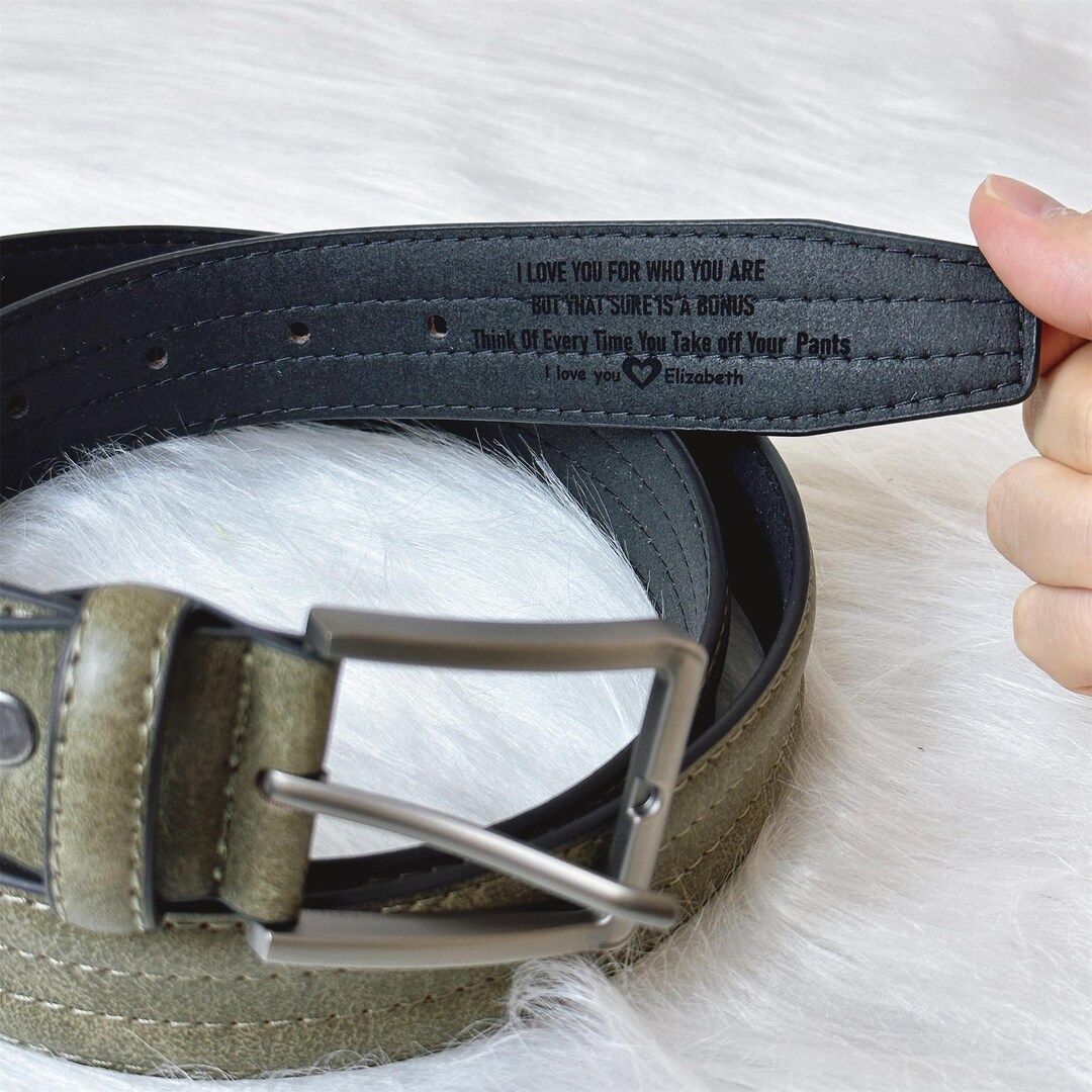 Personalized Engraved Leather Belt,custom Leather Belt for Daddy ...