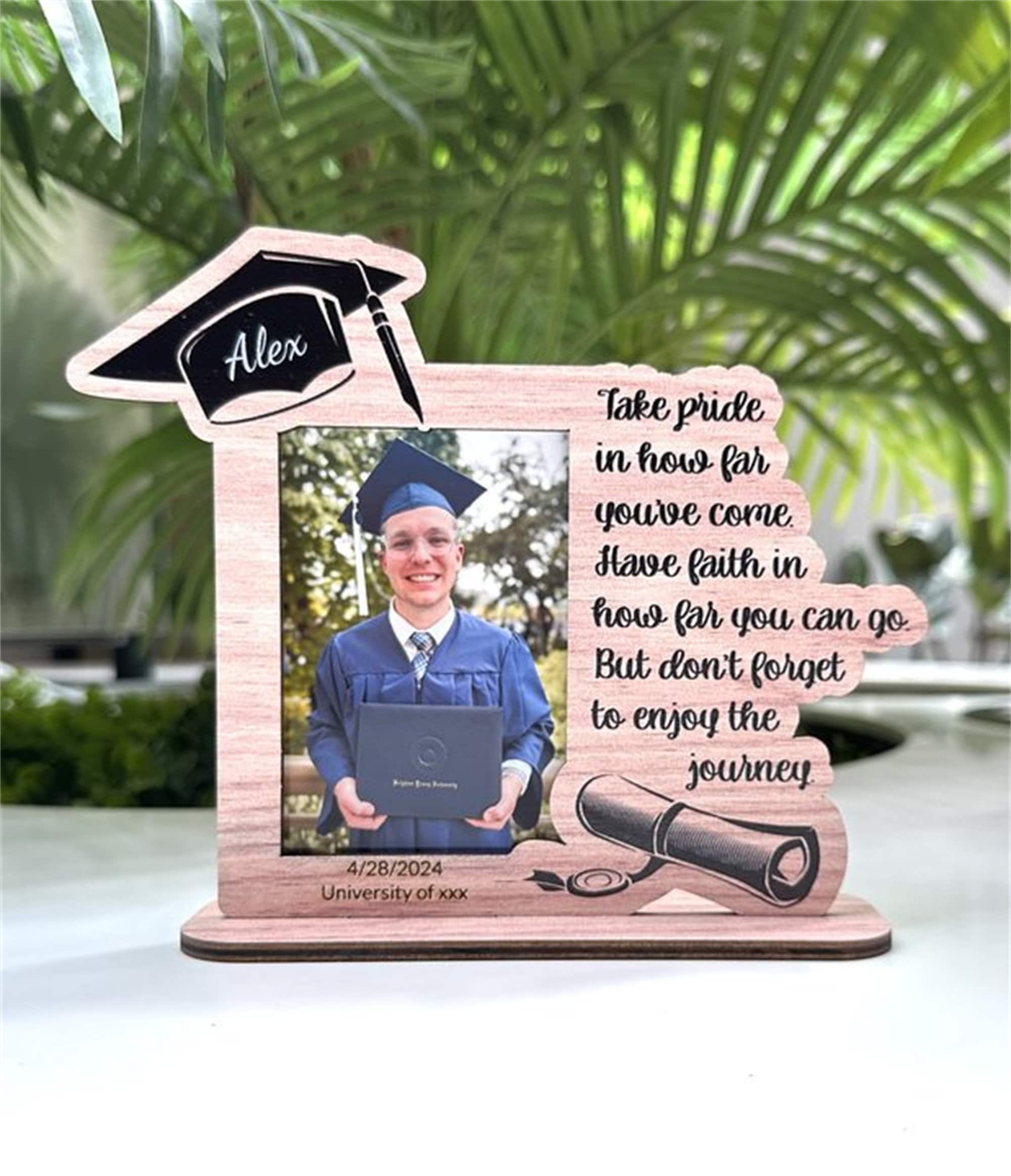 2024 Graduation Personalized Photo Frame Gift, Customized Information ...