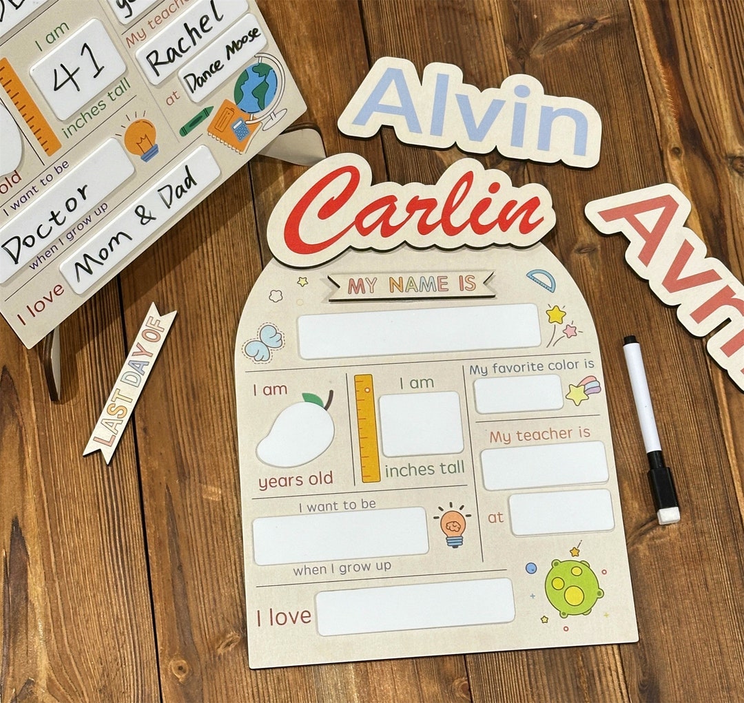 Custom Back to School Bulletin Board Kit First & Last Day School ...