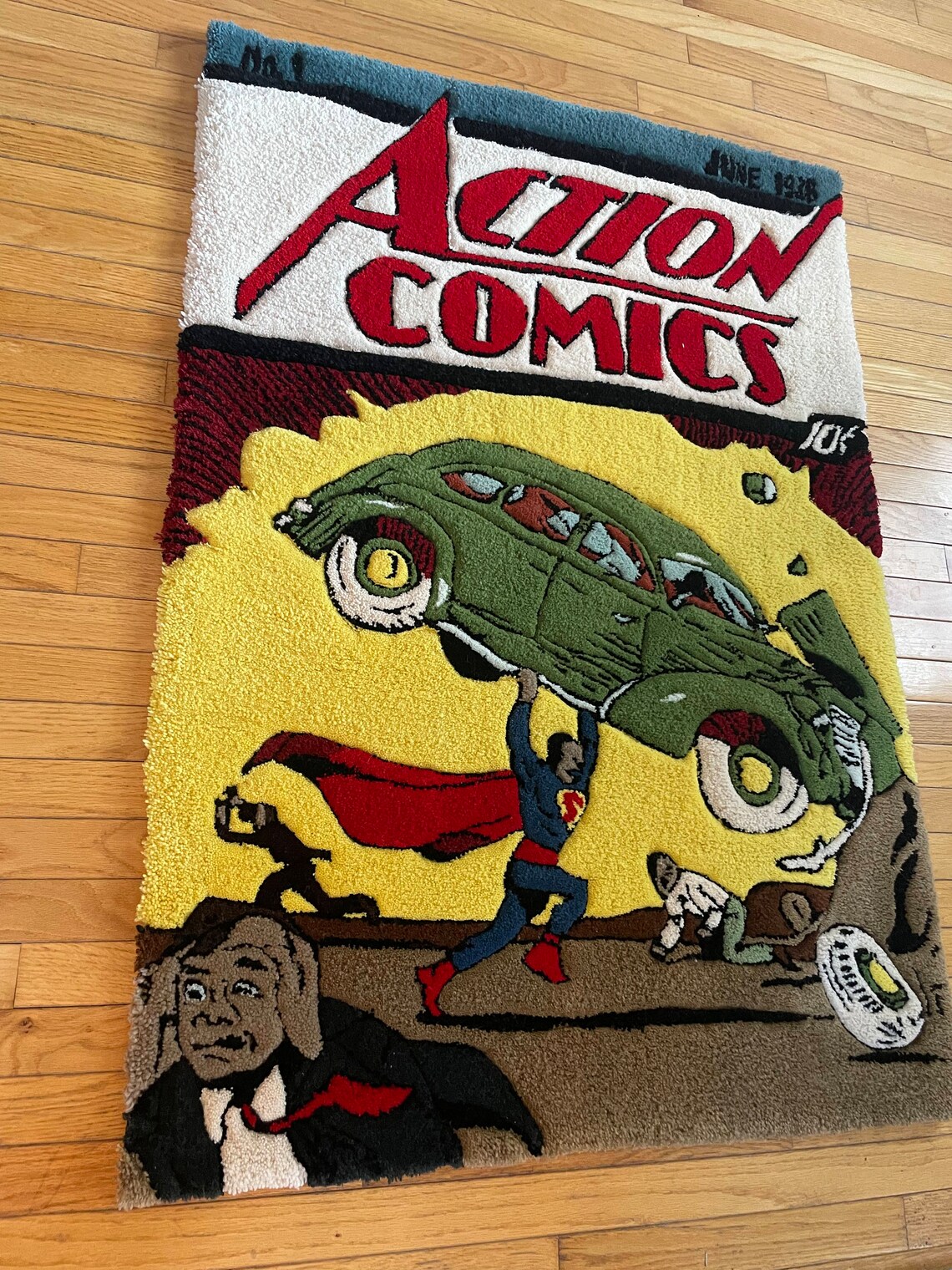 Superhero Comic Handmade Tufted Rug - Etsy