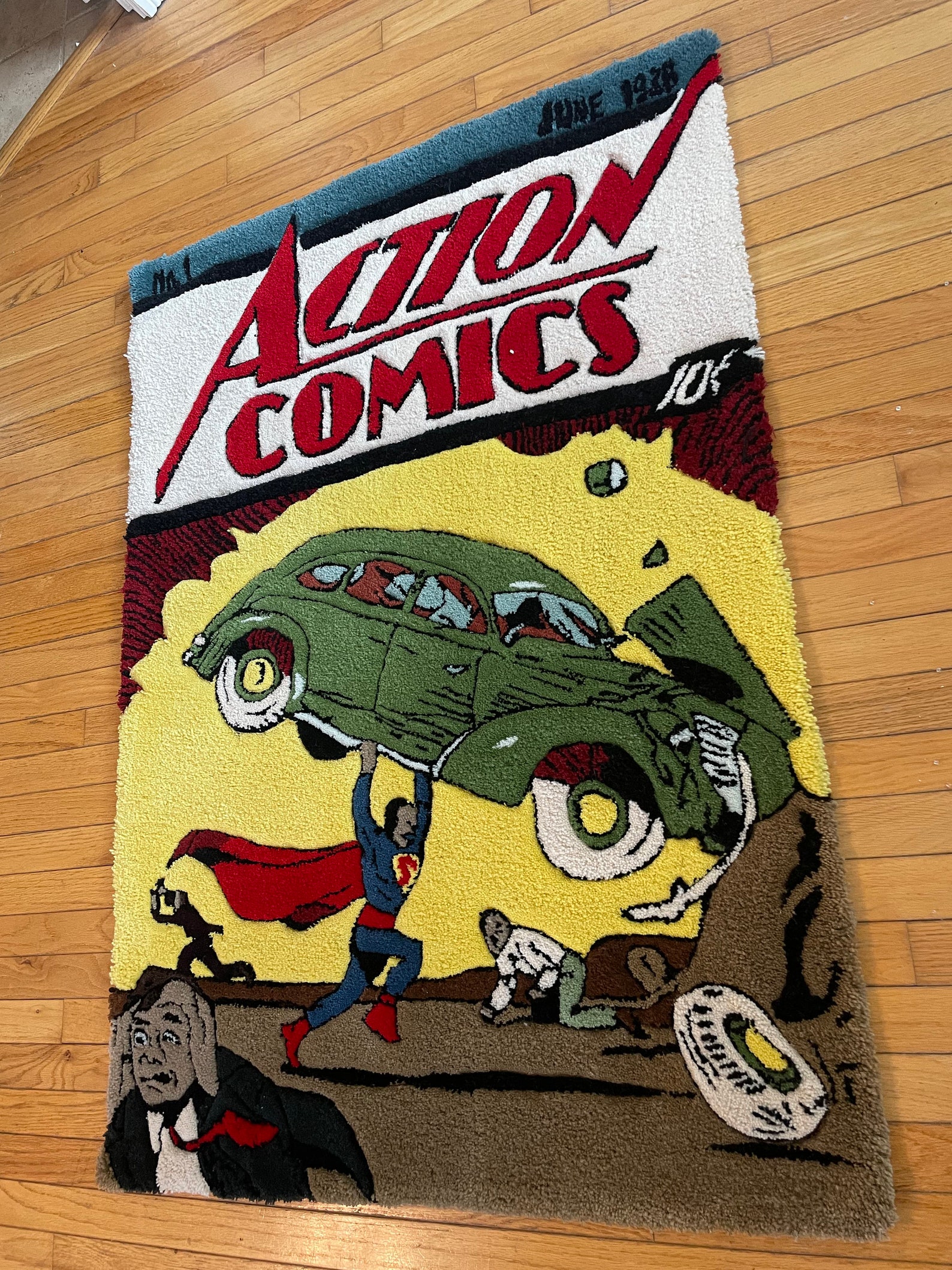 Superhero Comic Handmade Tufted Rug - Etsy