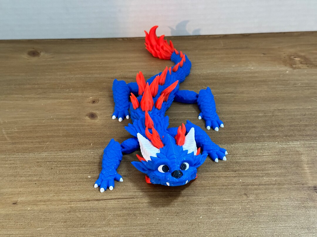 Articulated Baby Dragon Highly Detailed Fully Colored. - Etsy