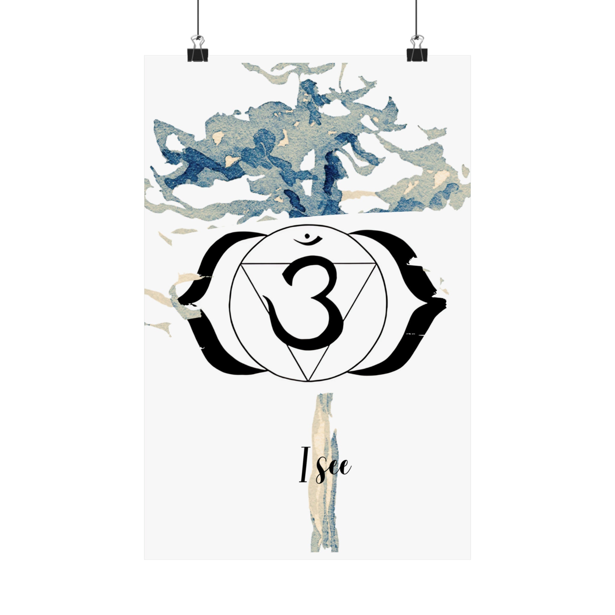 Ajna I See Symbol Poster, Chakra Colors, Chakra Symbols, Indigo ...