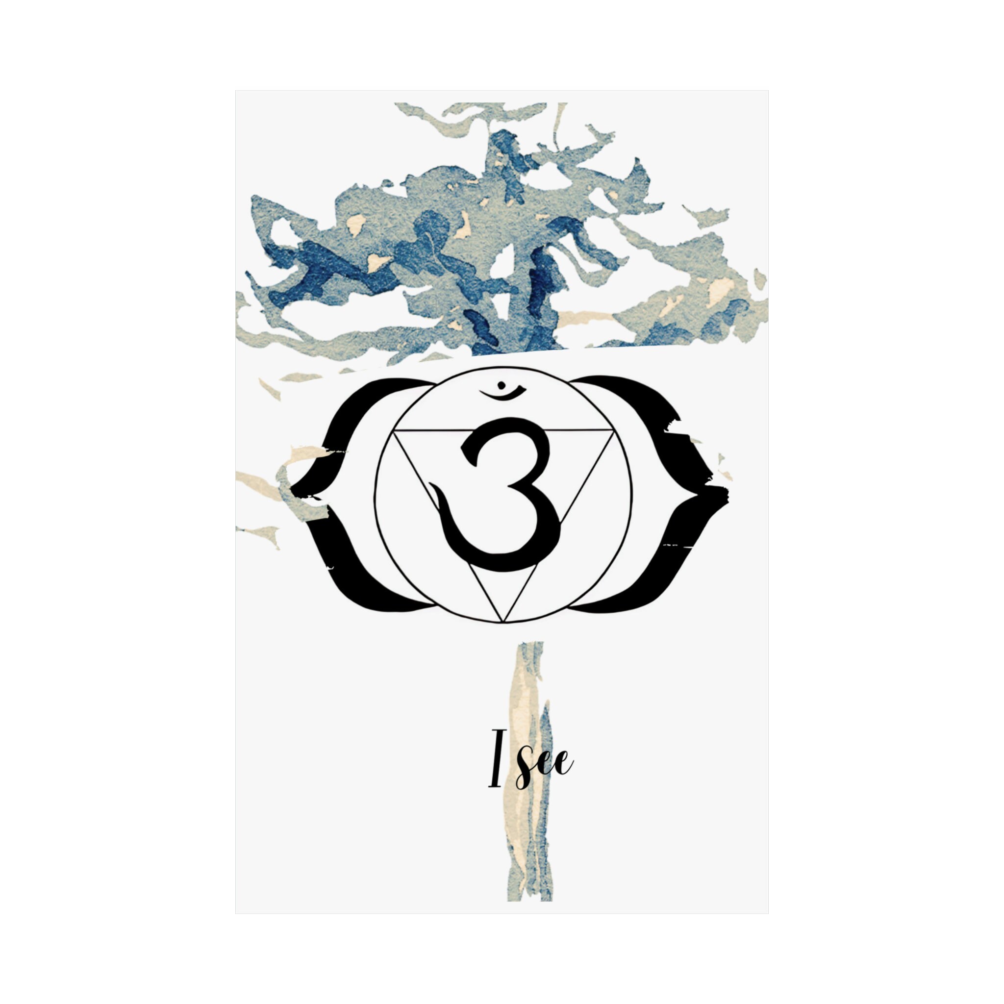Ajna I See Symbol Poster, Chakra Colors, Chakra Symbols, Indigo ...