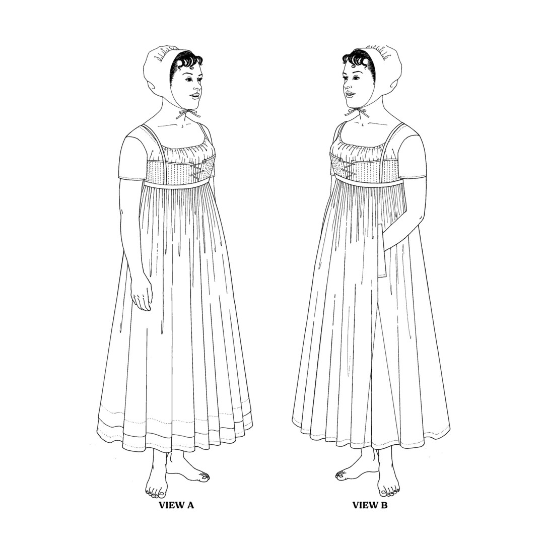 Past Patterns 0037 - 1790s Upper Petticoat Sewing Pattern an Original ...