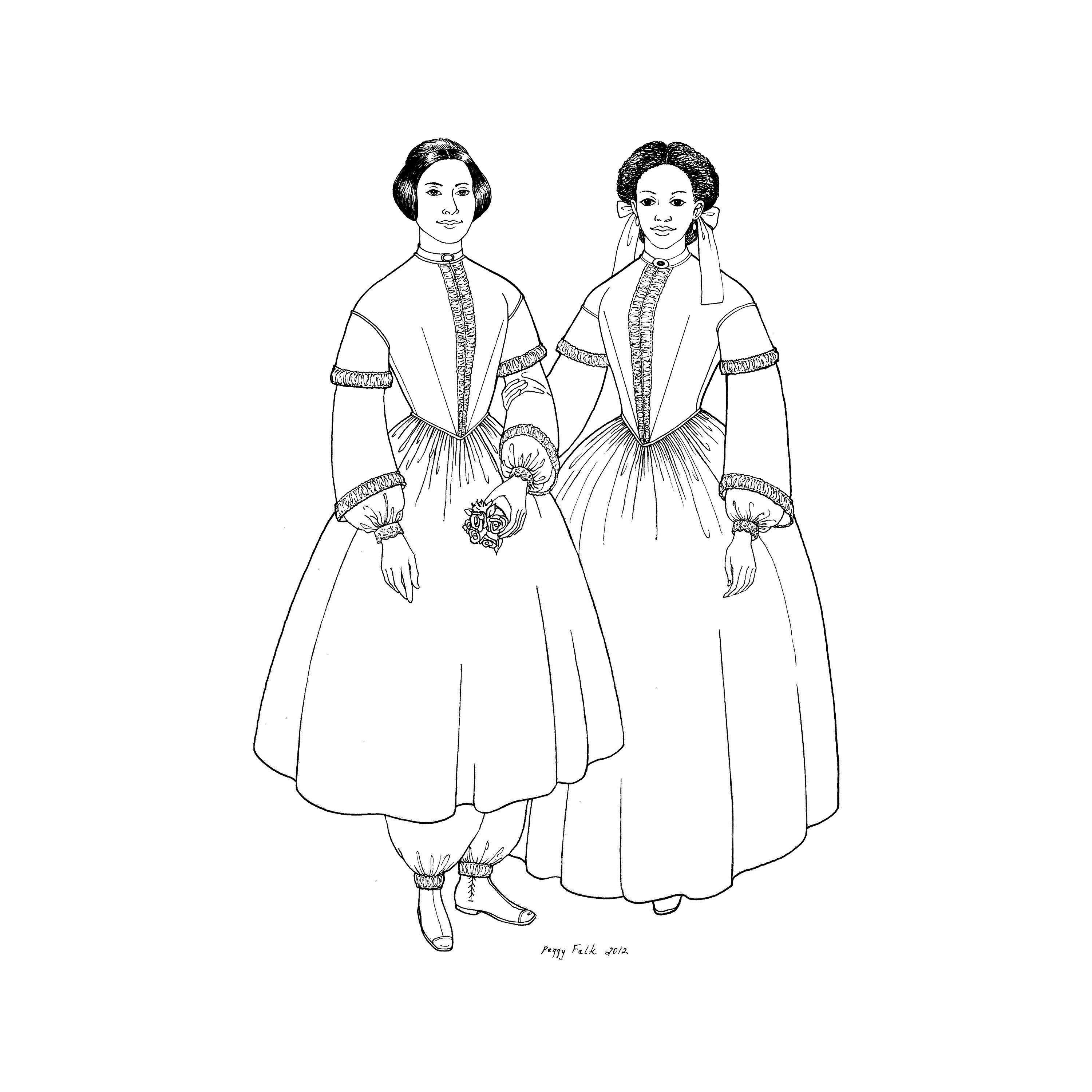 Past Patterns 0811 - 1850s Bloomer Costume Sewing Pattern Past Patterns ...