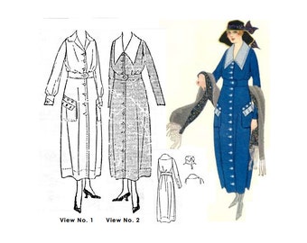 Past Patterns 6306 Early 1920s Divided Skirt Sewing Pattern Waist 28 ...