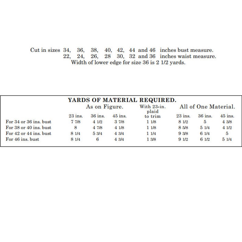 Past Patterns 7425 - 1920s Dress With Four Gored Skirt Sewing Pattern ...