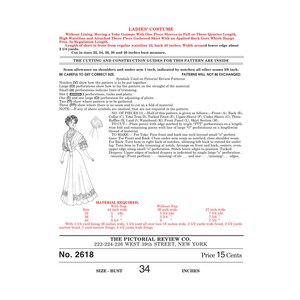 Past Patterns 2618 - Edwardian Ladies Baby Princess Gown Sewing Pattern ...