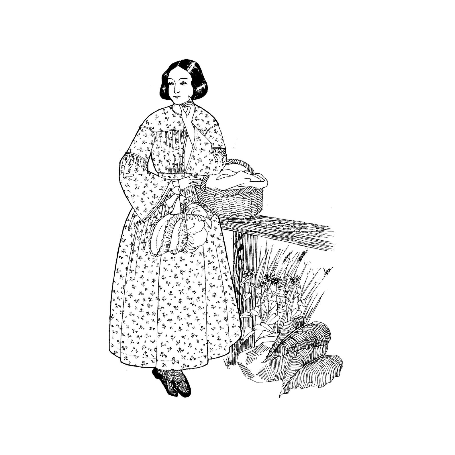 Past Patterns 0802 - Victorian Sunbonnet Sewing Pattern Past Patterns ...