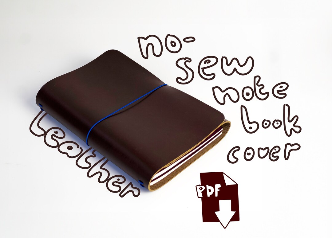 Leather Notebook Cover PDF Pattern: No-sew A5 Traveler's Journal - Etsy