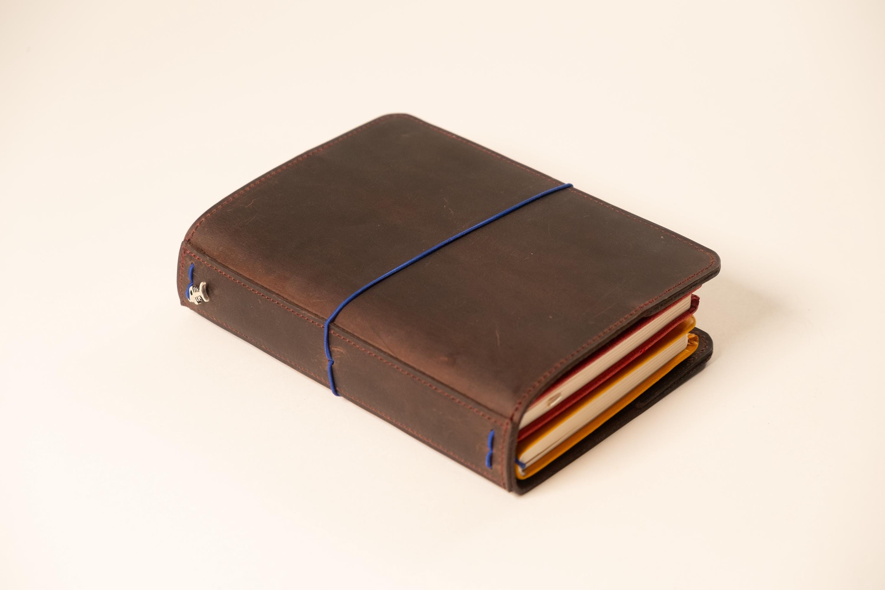 Leather Notebook Cover Template PDF: A5 & B6 Refillable Journal DIY ...