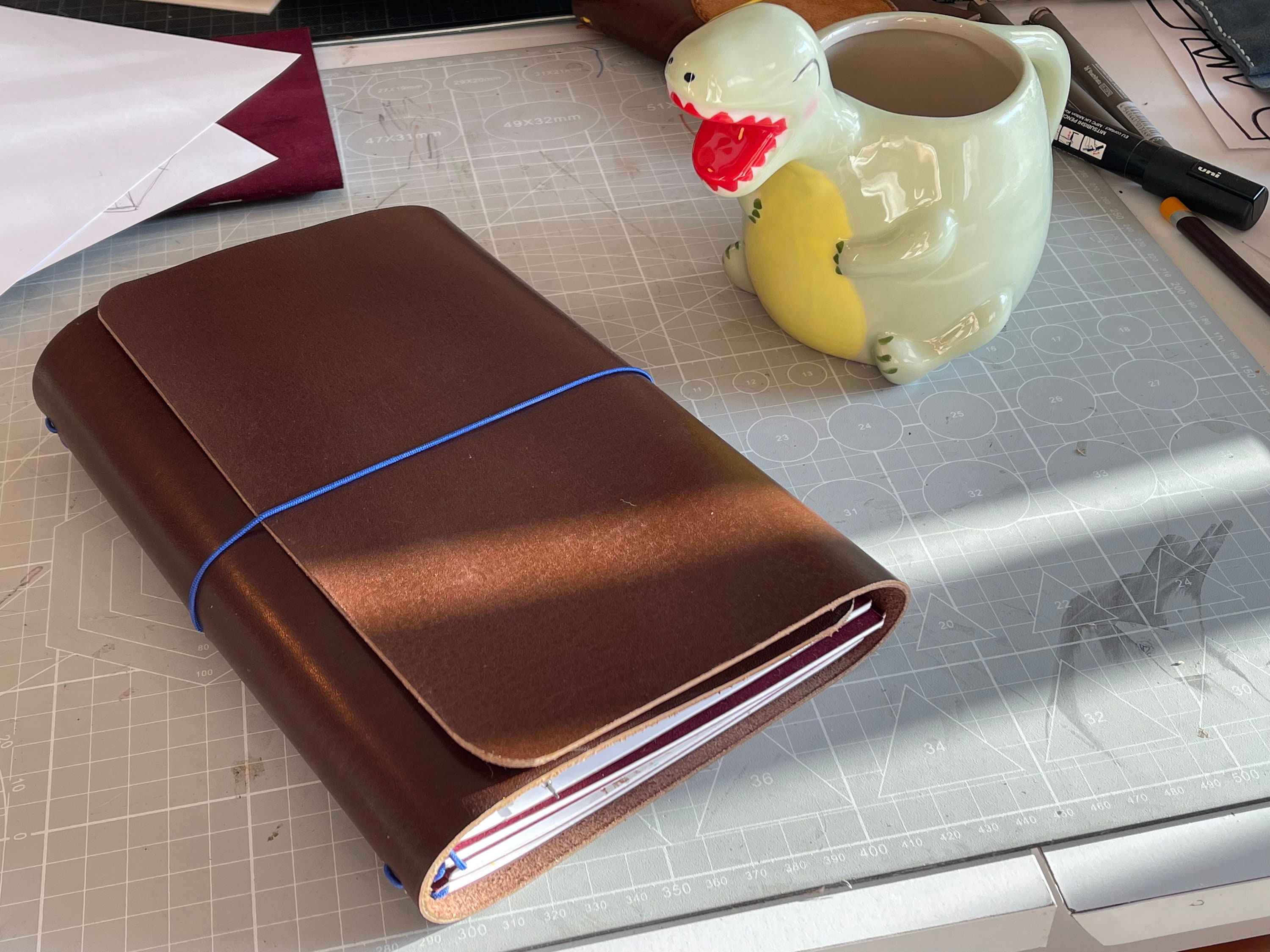 Leather Notebook Cover PDF Pattern: No-sew A5 Traveler's Journal - Etsy
