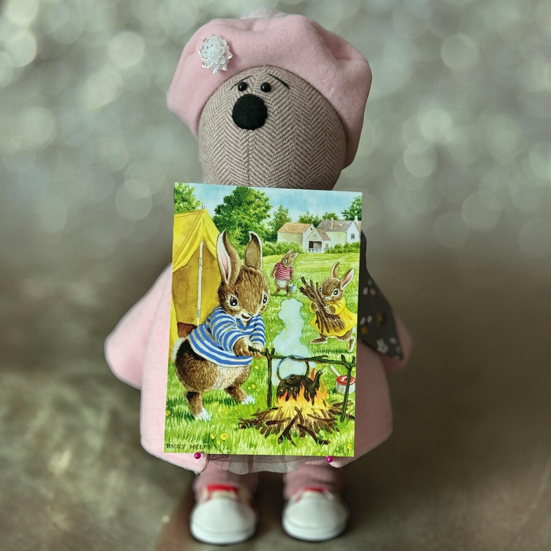 Rabbits Go Camping (racey Helps, Art Postcards TAURUS) - Etsy