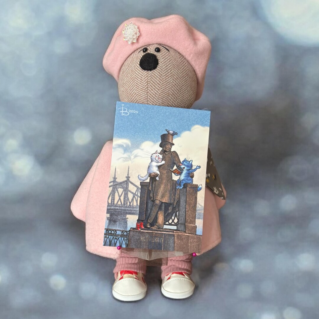 Pushkin blue Cats by Rina Zeniuk, Mymagicard - Etsy