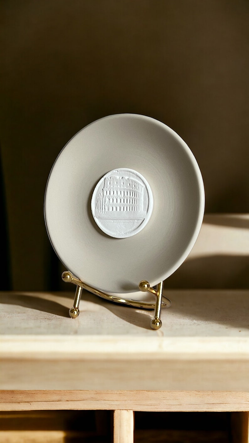 Decorative Plate With Intaglio, Rome Colosseum Roma Flavian ...