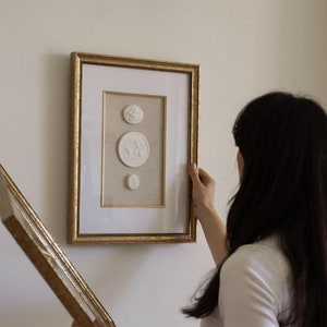 Intaglio Framed Classical Wall Decor, Gold Framed Intaglio Art ...