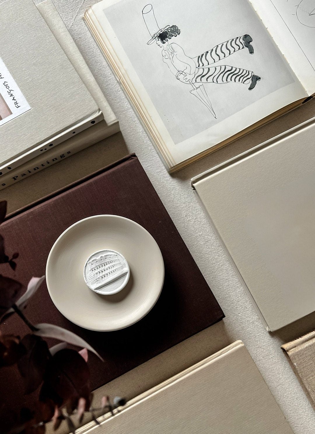 Decorative Plate With Intaglio, Rome Colosseum Roma Flavian ...