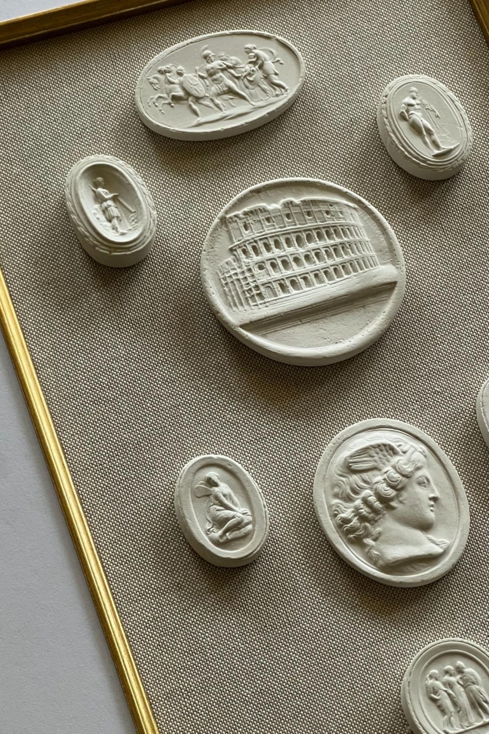 Intaglio Art Gallery Wall Set , Ancient Art Decor, Intaglio Art ...