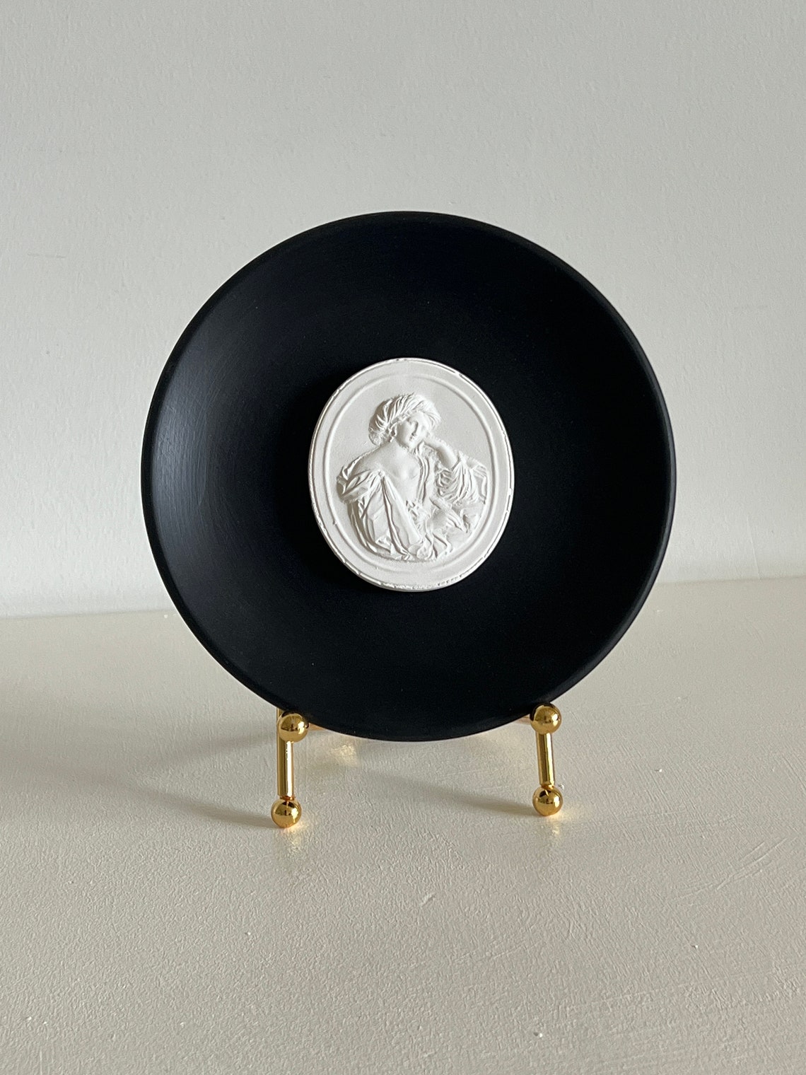 Handmade Intaglio Art Decor Plate - Ancient Art Plaster, - Etsy