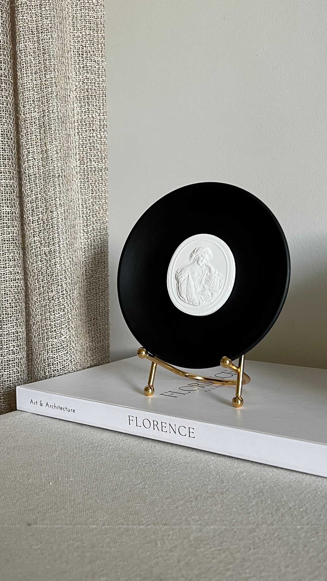 Handmade Intaglio Art Decor Plate - Ancient Art Plaster, - Etsy