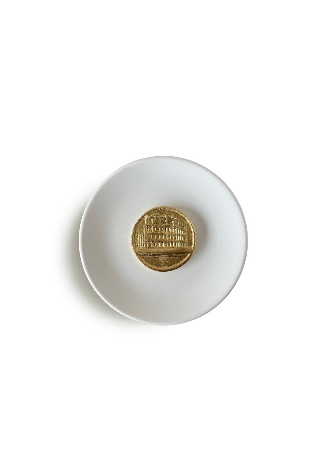 Decorative Plate With Intaglio, Ancient Art Beige Decor Plate, Intaglio ...