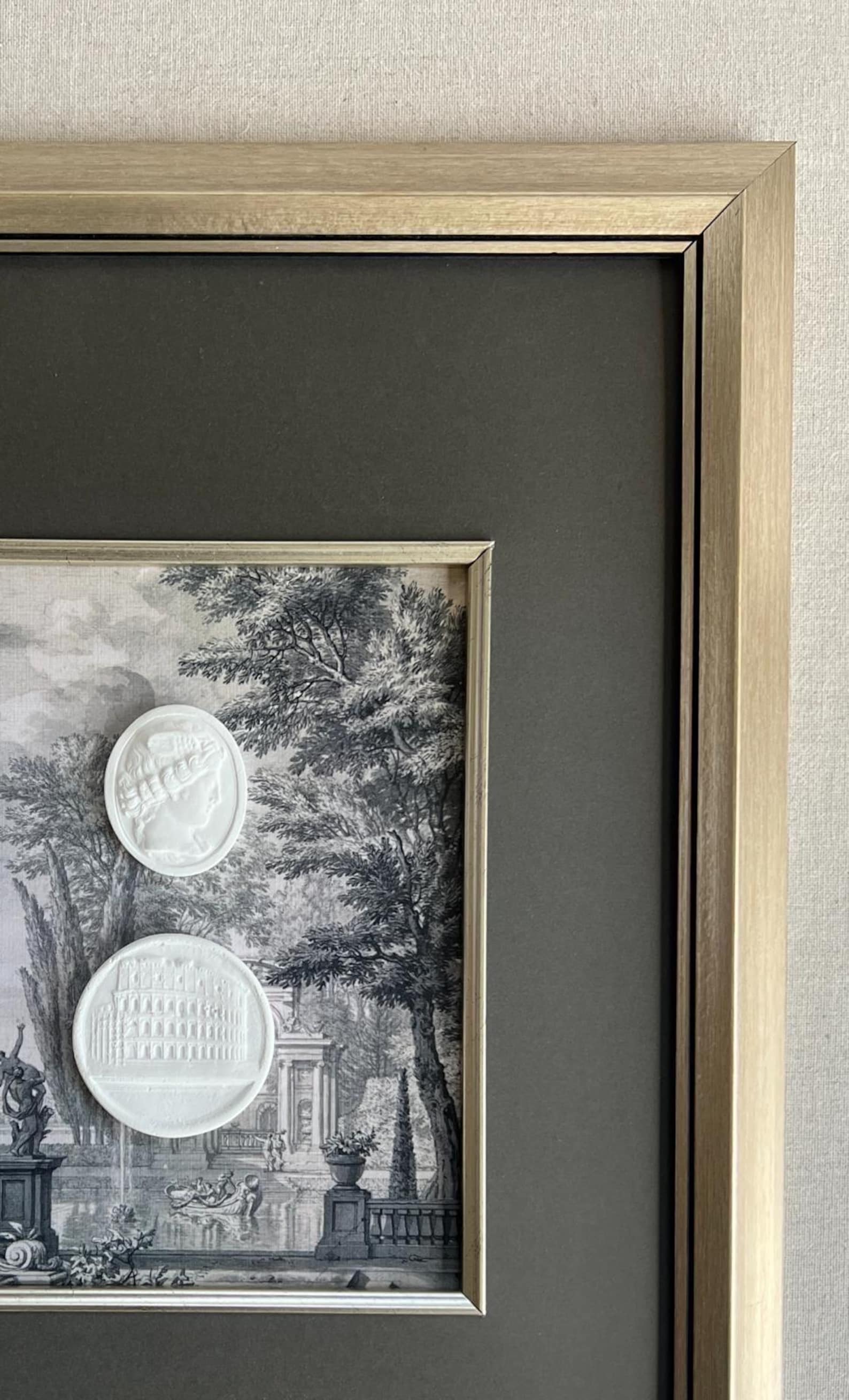 Framed Intaglio Art: 2-piece Gallery Wall Set - Etsy