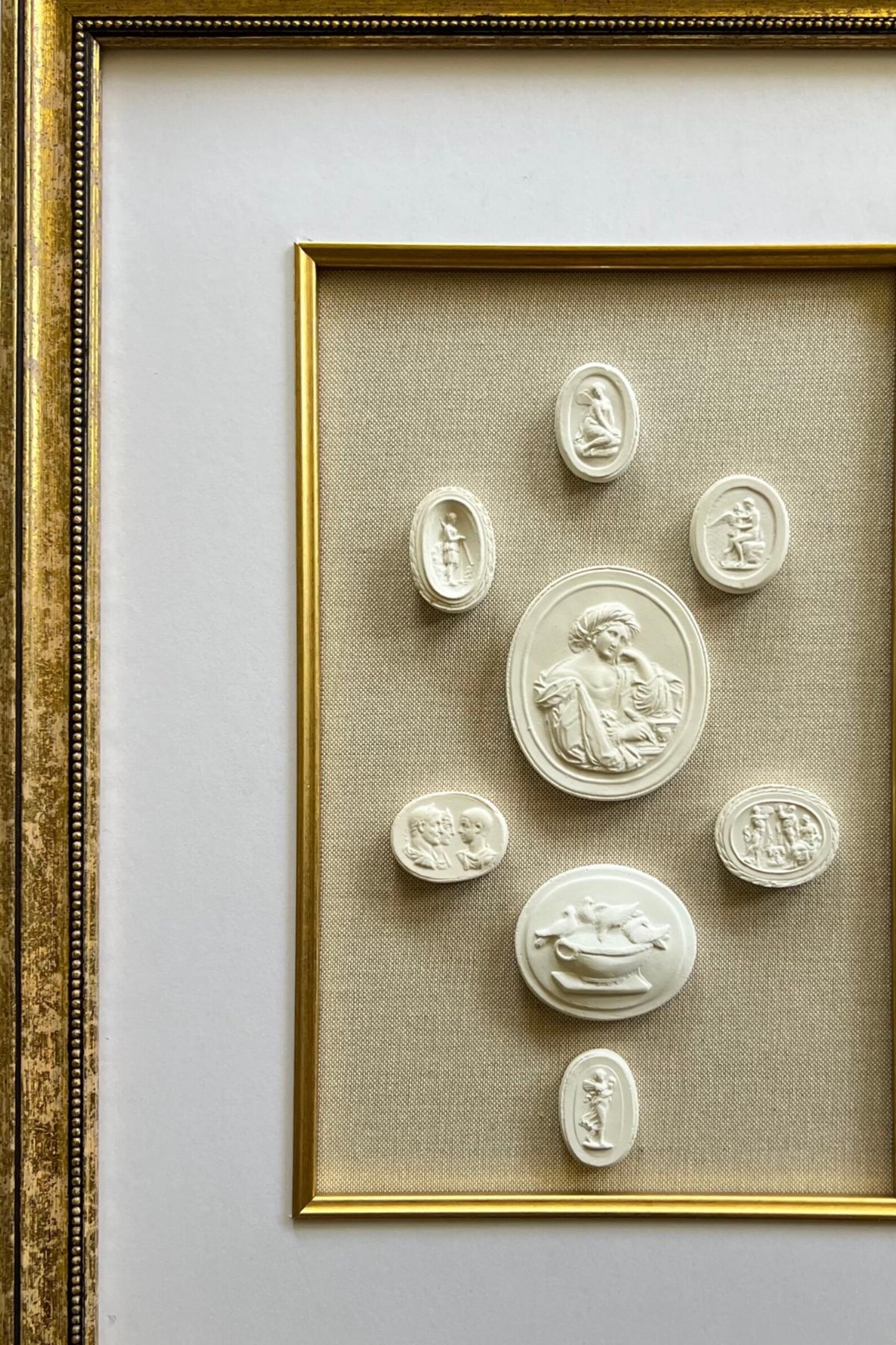 Intaglio Art Gallery Wall Set , Ancient Art Decor, Intaglio Art ...
