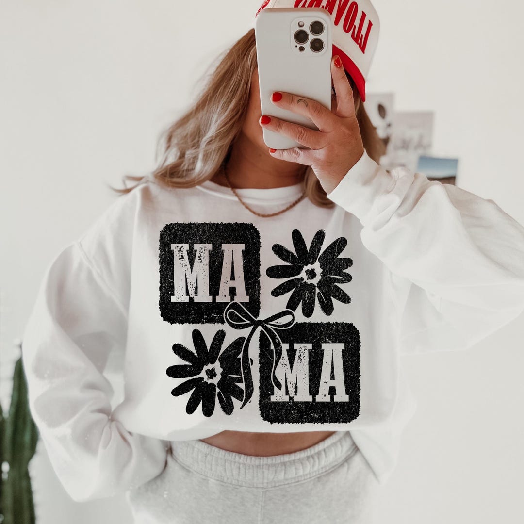 Checker Mama PNG, Mama Png, Floral Mama Png, Floral Checker Png, Trendy ...