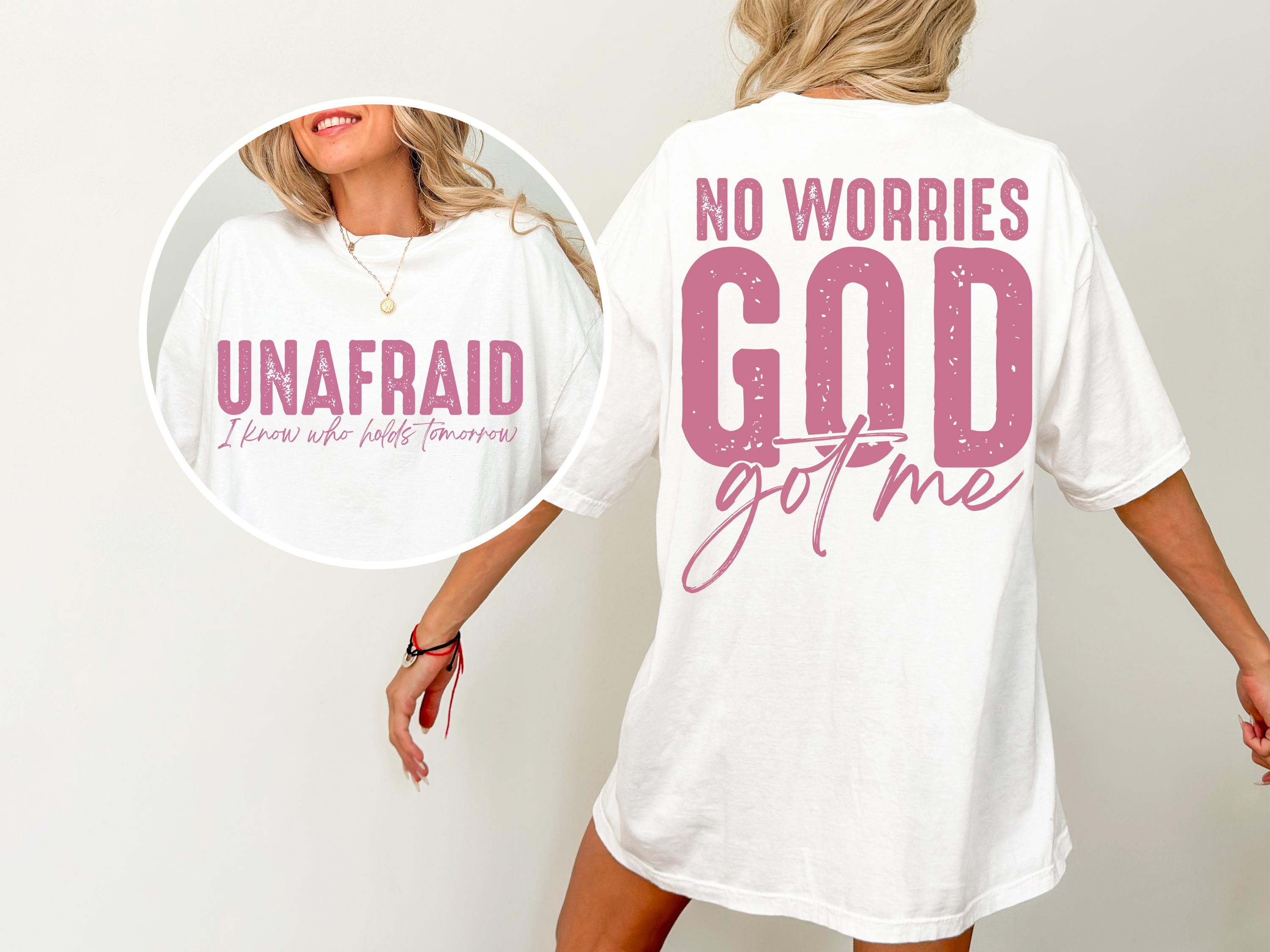 Christian "unafraid/god Got Me" Design (SVG, PNG) - Etsy