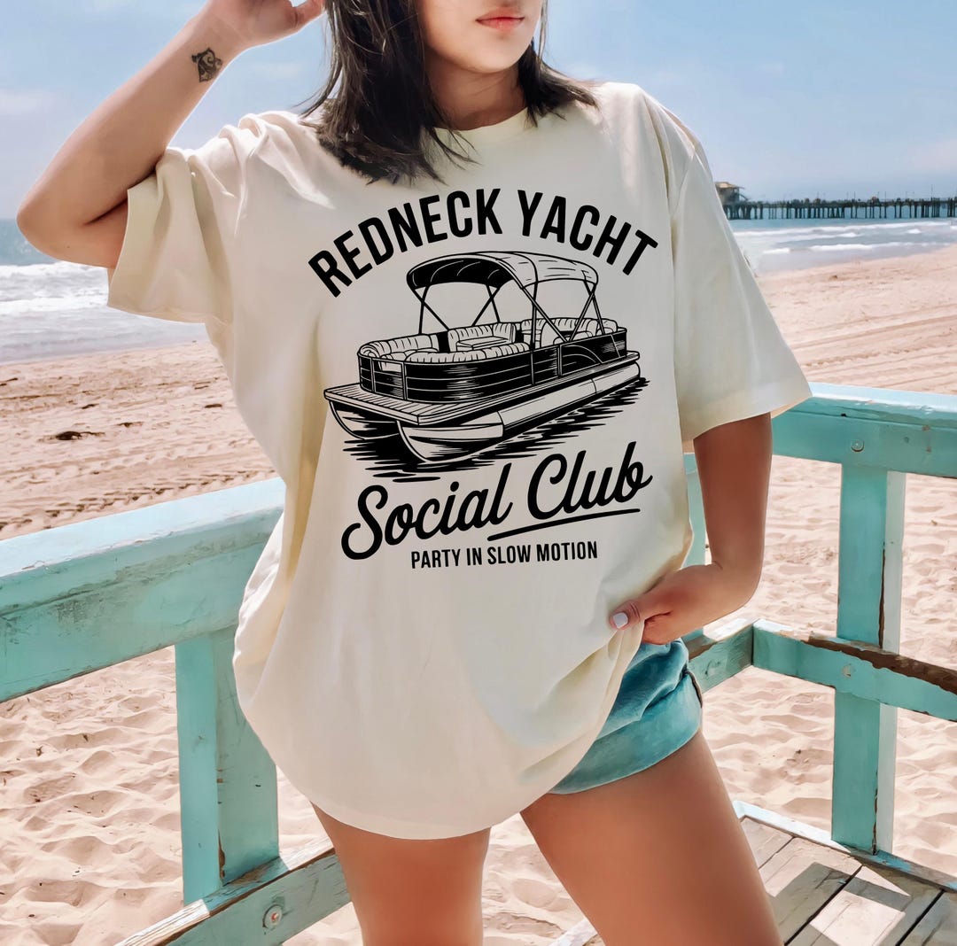 Redneck Yacht Social Club PNG: Pontoon Boat Design (digital Download ...