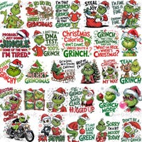 Retro Grinch Christmas Png Bundle, Merry Grinchmas Png, Green Guy Funny ...